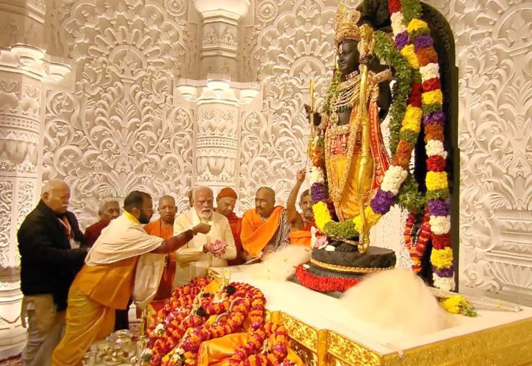Modi inaugurates Ram Mandir in a star studded ceremony | The BuckStopper